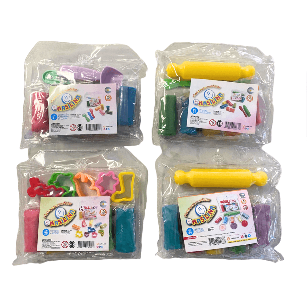 Set de Masa Para Modelar Masalina Varios Modelos Set 1