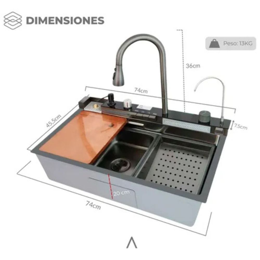 Bacha Inteligente para Cocina Multifunción