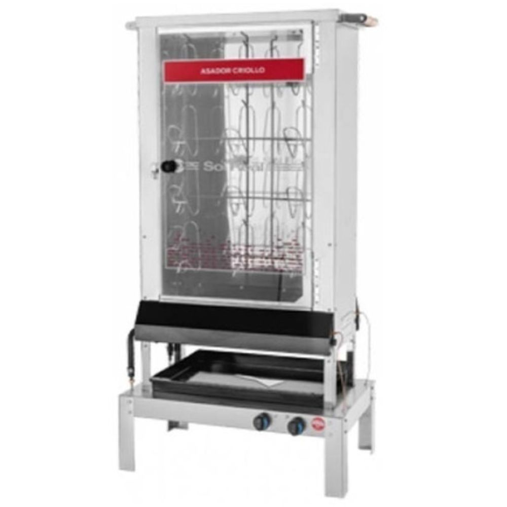 Asador 12 Pollos Sol Real Ac12-gnv