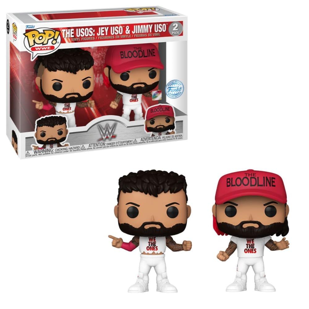 ¡Funko Pop! WWE The Usos: Jey USO y Jimmy USO | Wrestlemania 3