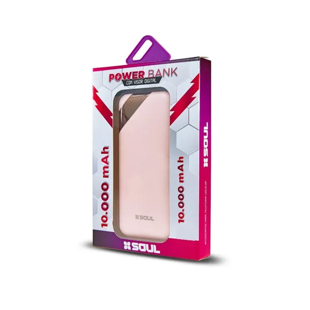 Power Bank Soul 10000MAH ROSA C/VISOR