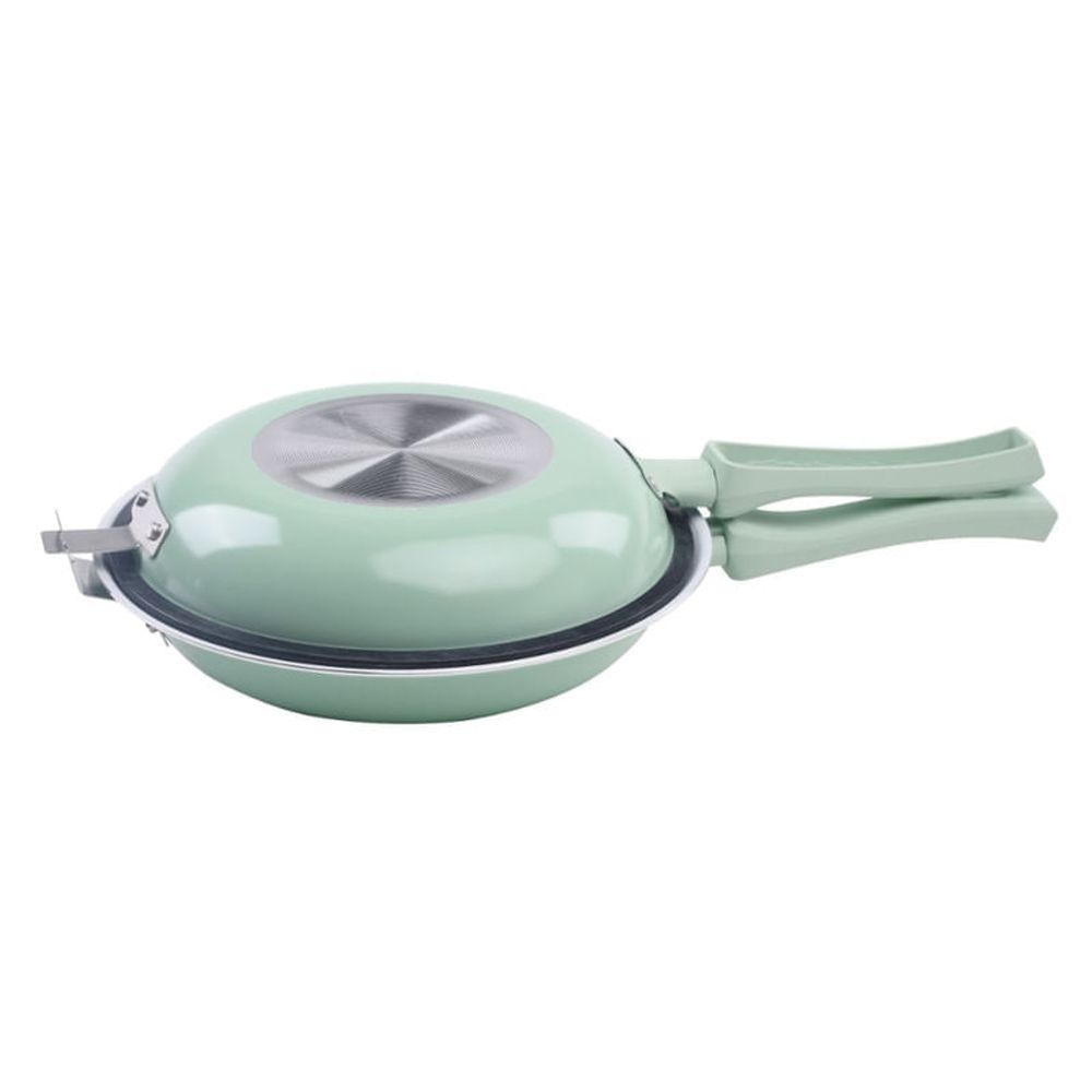 Sarten doble ceramica 22 cm Verde agua Carol Linea Soft