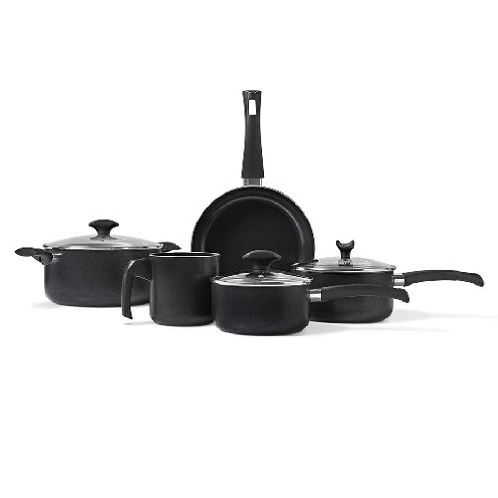 Bateria de Cocina Aluminio 5 Piezas Brinox Linea Masala CookWare Set Black