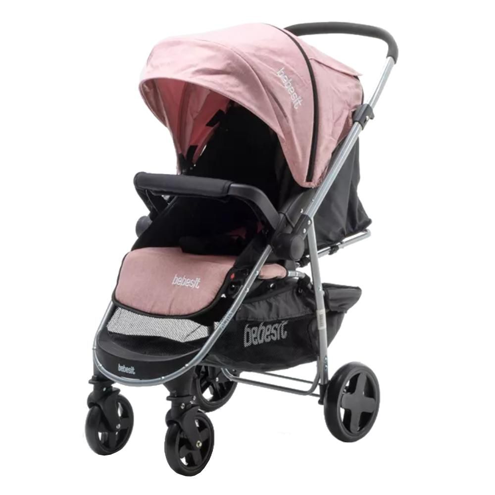 Cochecito De Paseo Bebesit 1390-f C/manillar Rosa
