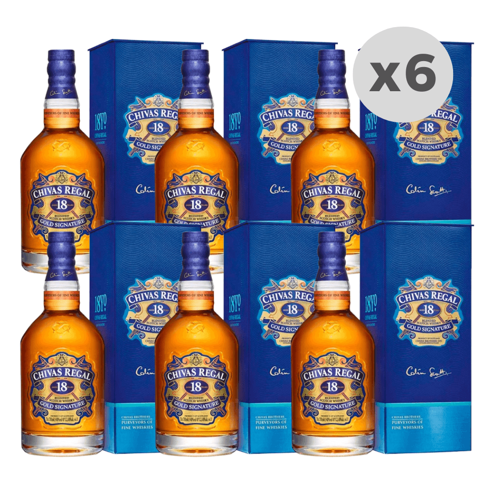 Whisky Chivas Gold Signature 18 años 700ml con Estuche x6