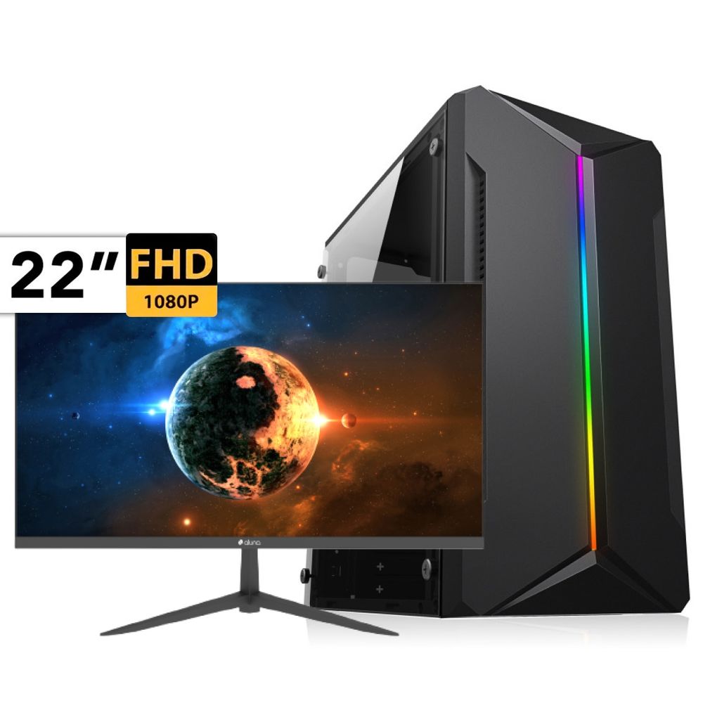PC Gamer Ryzen 3 + 16 GB + SSD 512 GB + Monitor 22″ | Ideal para ...