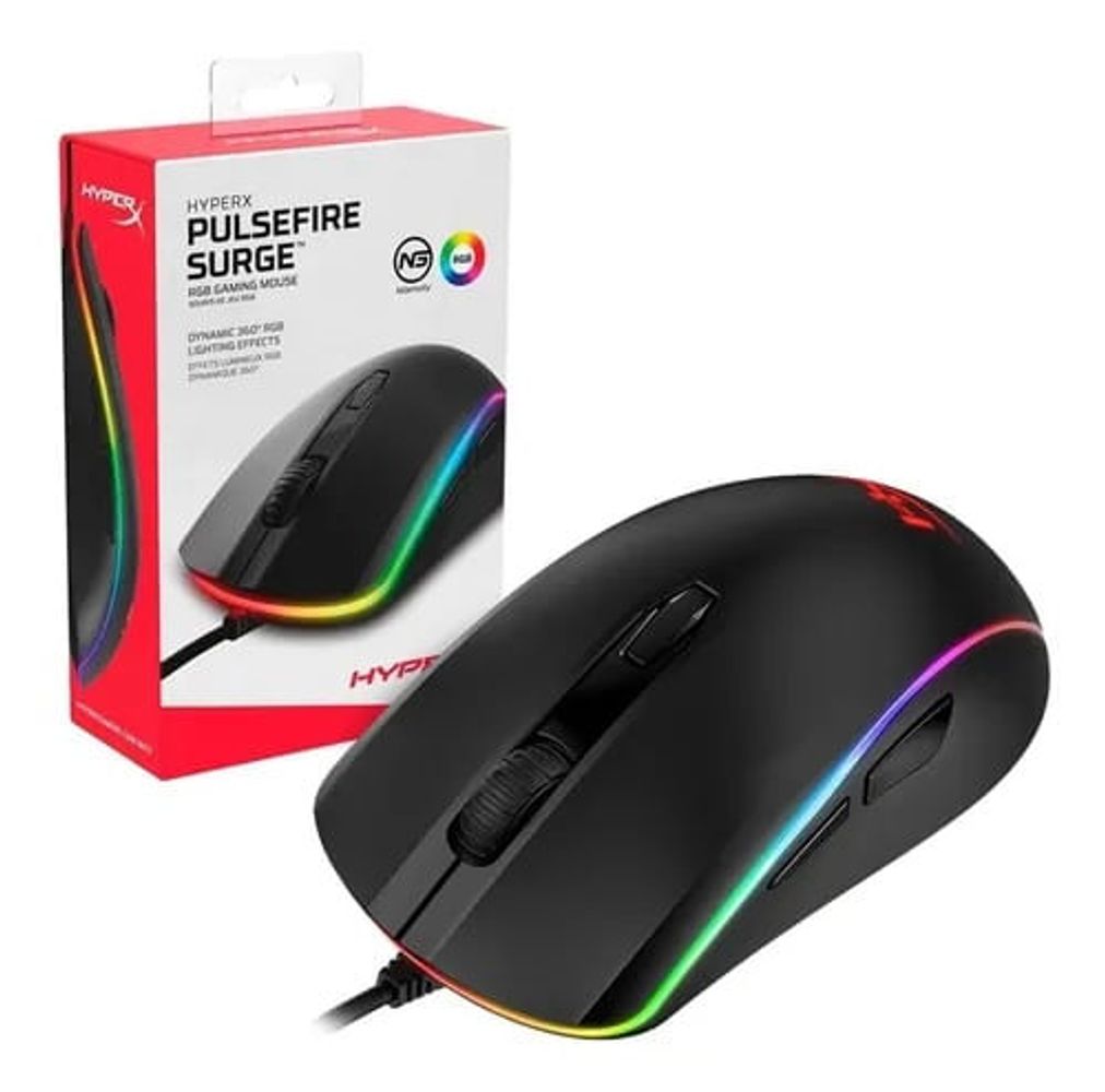 Mouse Gamer Hyperx Pulsefire Surge Rgb 16000dpi Led Rgb Ambidiestro ...