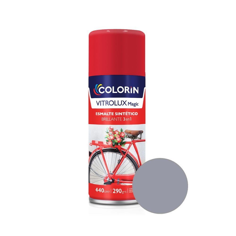 Esmalte Sintético en Aerosol Colorin Gris Espacial 400 cm3 Brill