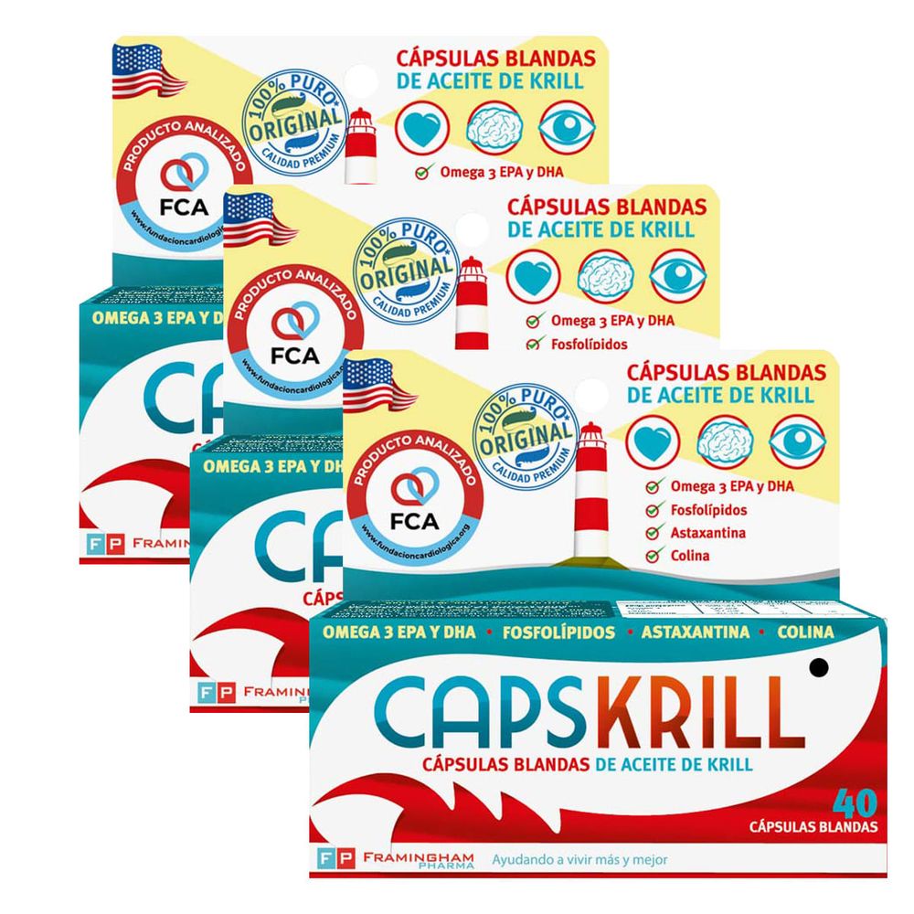 Capskrill Omega 3 Aceite De Krill 120 Cápsulas