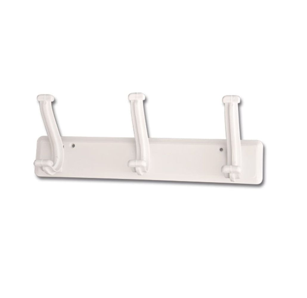 Perchero Para Pared Triple De Plastico Ganchos Percha Ropa