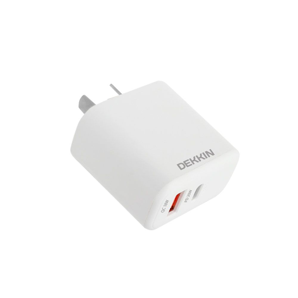 Cargador De Pared Dekkin Doble 20w Usb + Usb-C
