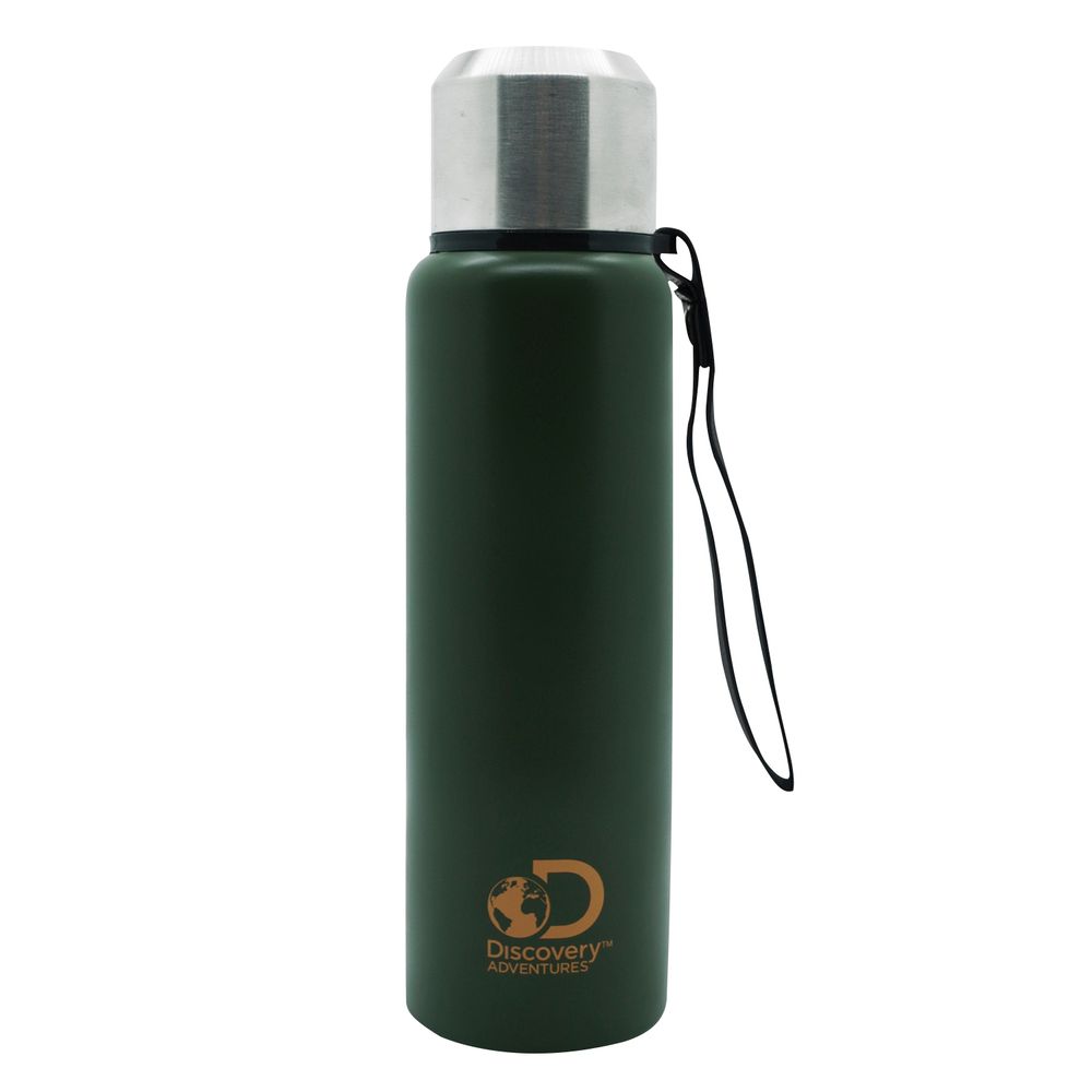 Termo Discovery De Acero Inoxidable 800ml Camping Bicapa Verde