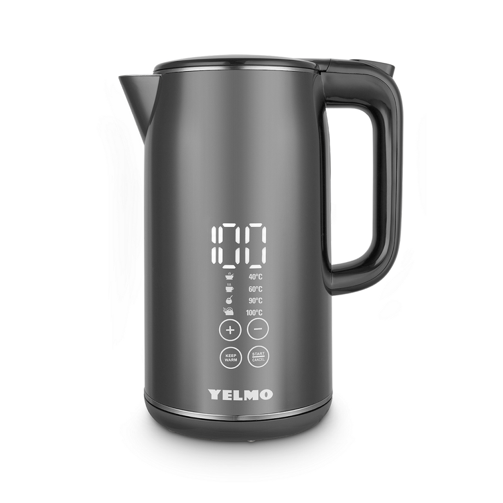 PAVA ELECTRICA YELMO 2200 W. 1,7 LTS. CUERPO INTERIOR ACERO INOXIDABLE