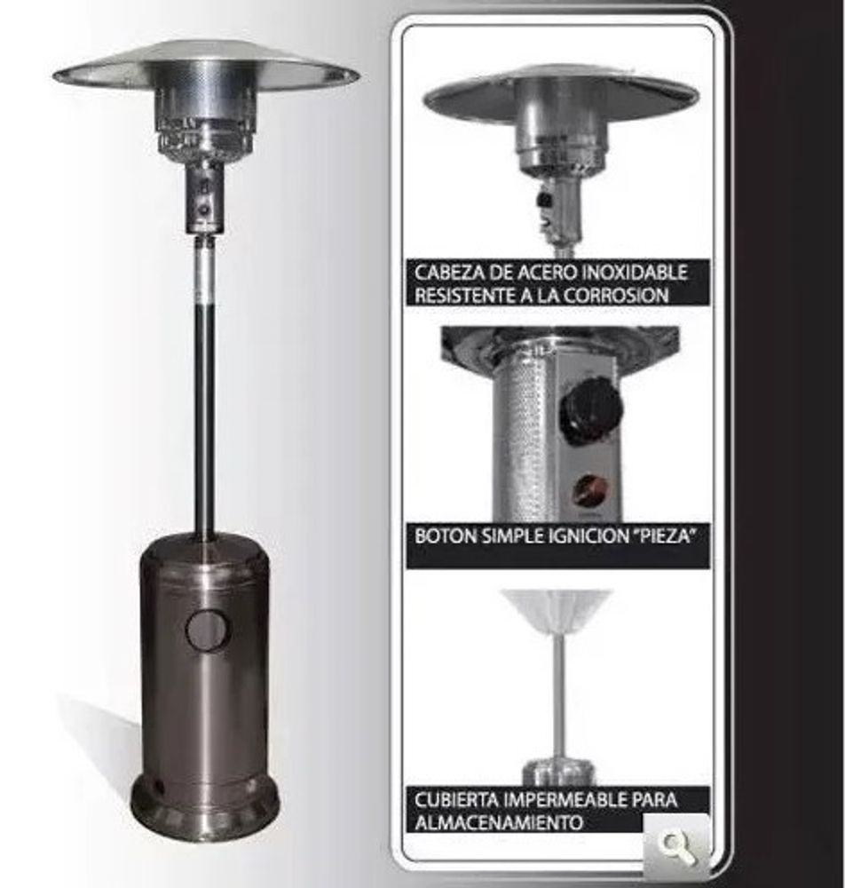 Calefactor Hongo Estufa Exterior Daewoo Patio Gas Sombrilla