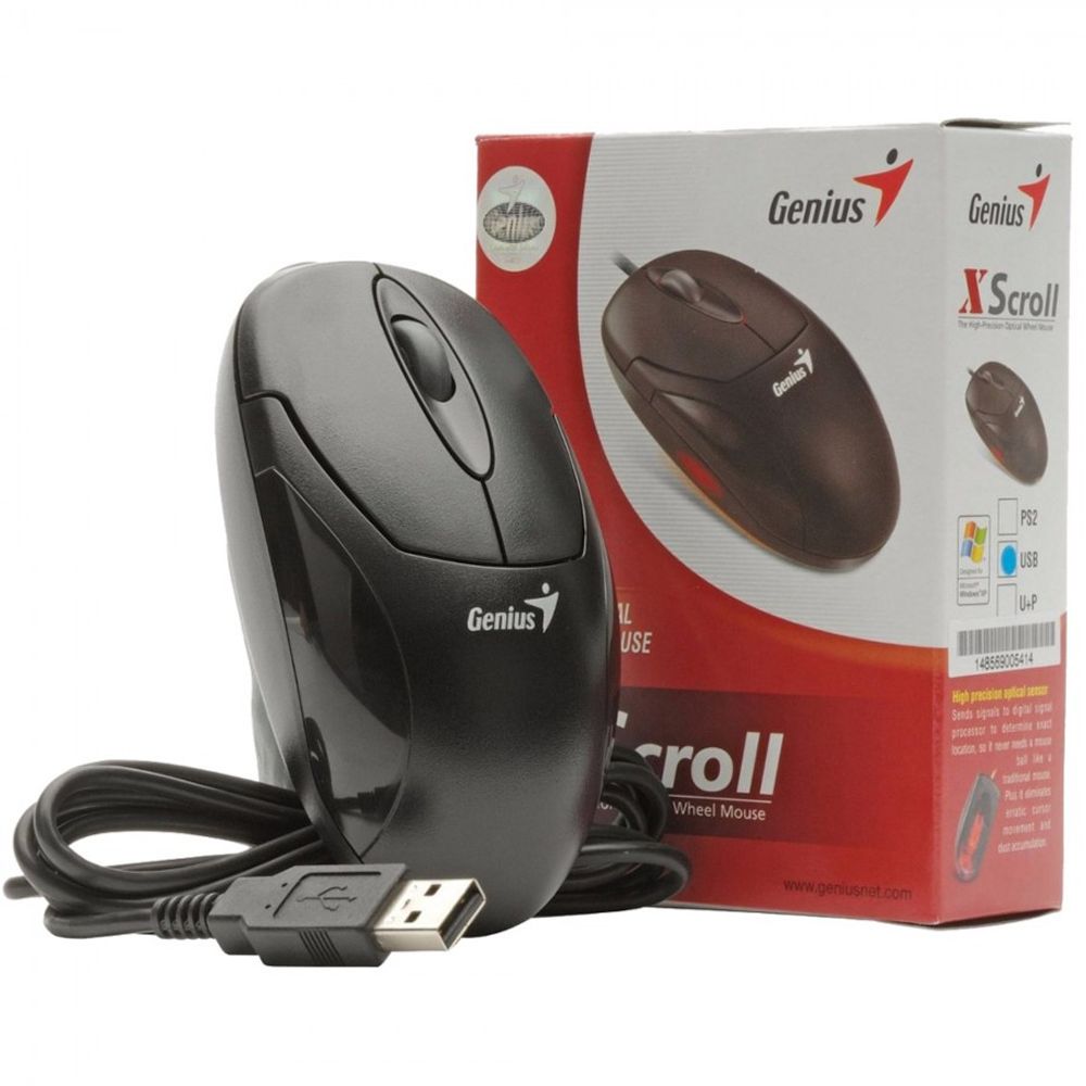 MOUSE GENIUS XSCROLL G5 USB BLACK