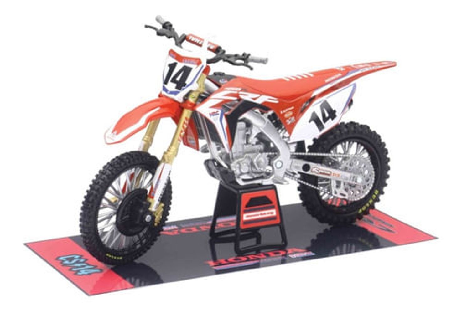 Moto new ray honda factory race team crf450rcole seely 1:12