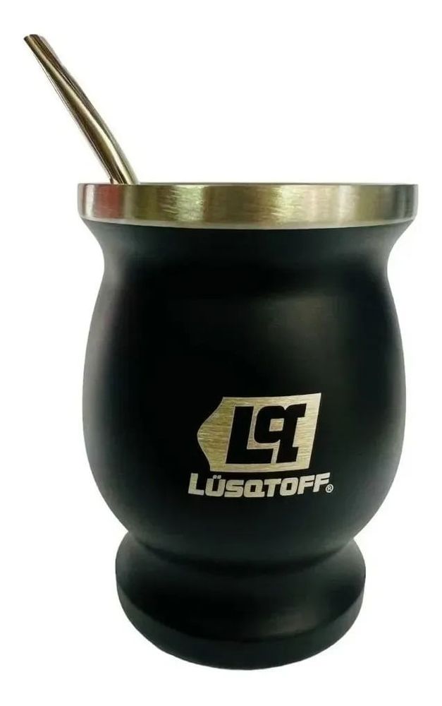 Mate De Acero Inoxidable 300ml Lusqtoff Matl-8b Con Bombilla