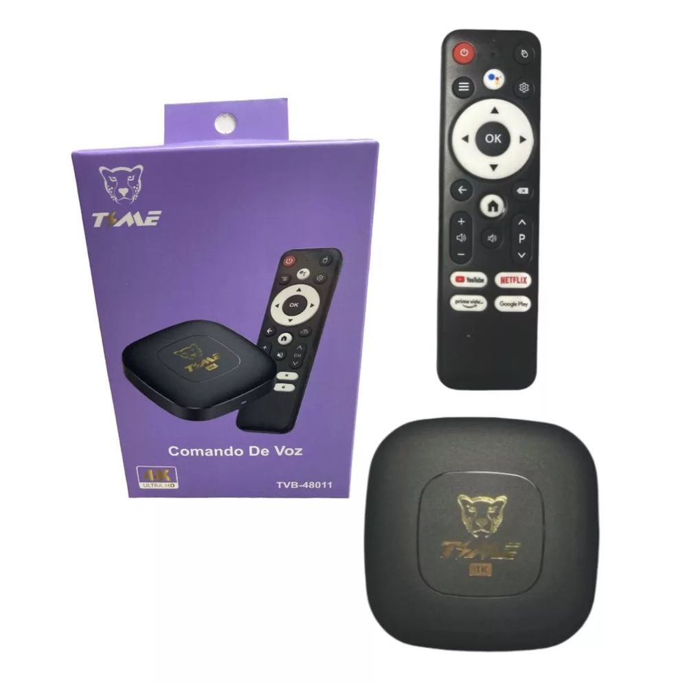 Tv Box android Con comando de Voz