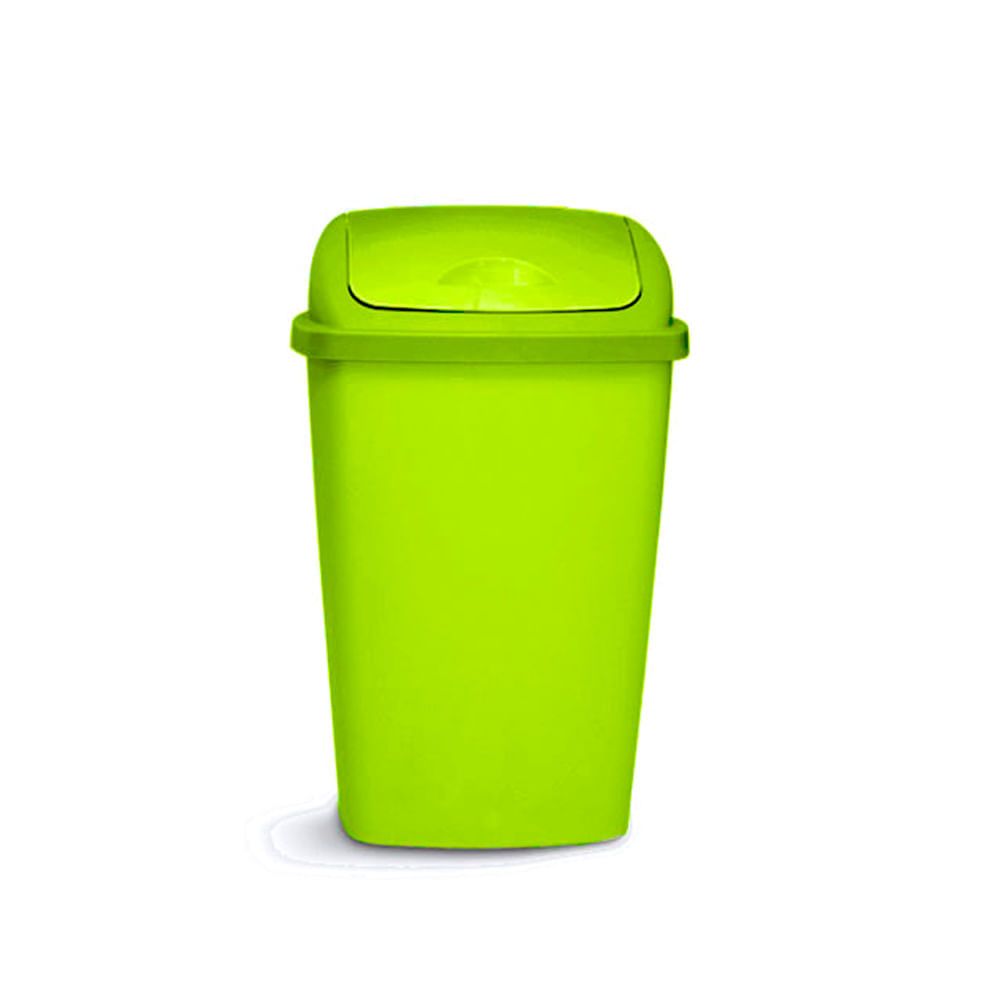 Tacho De Basura Con Tapa Rebatible X 25 Lts Verde Colombraro