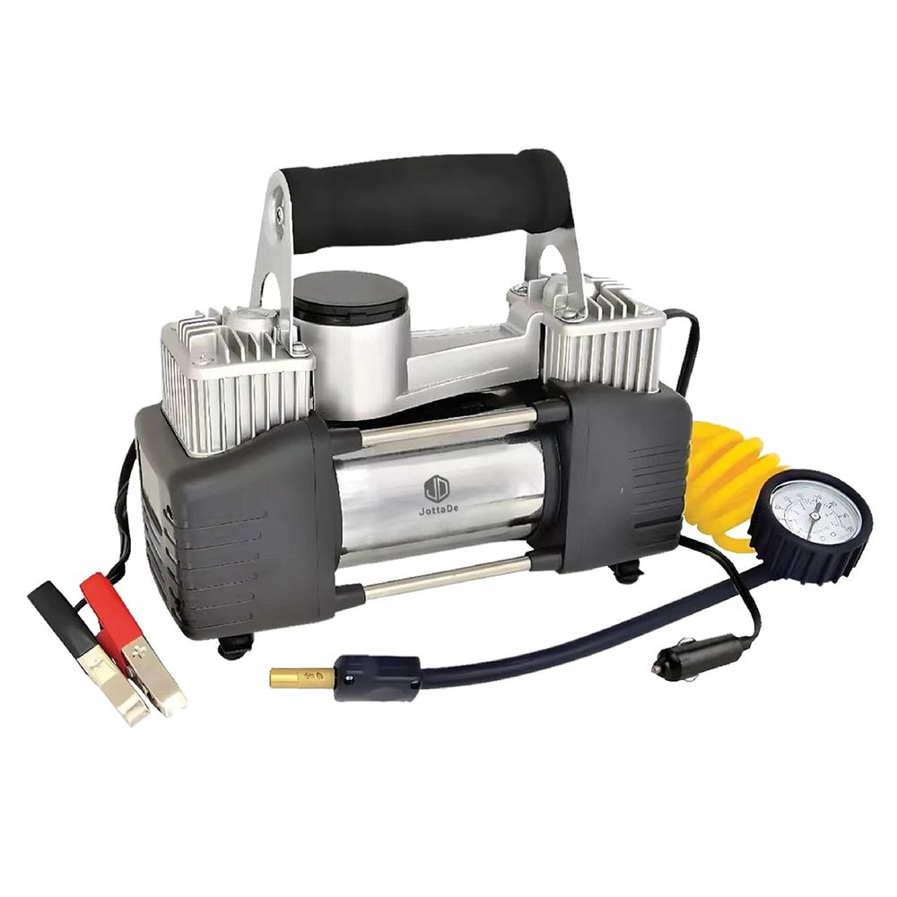 Compresor Para Auto Jd Extreme 12v 150 Psi 2 Cilindros Incluye Bolso