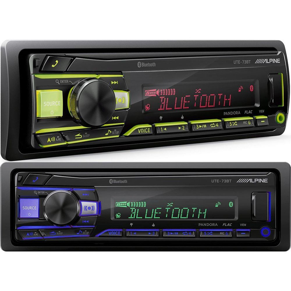 Estereo Alpine Ute-73bt Am/fm Bluetooth Frente Desmontable