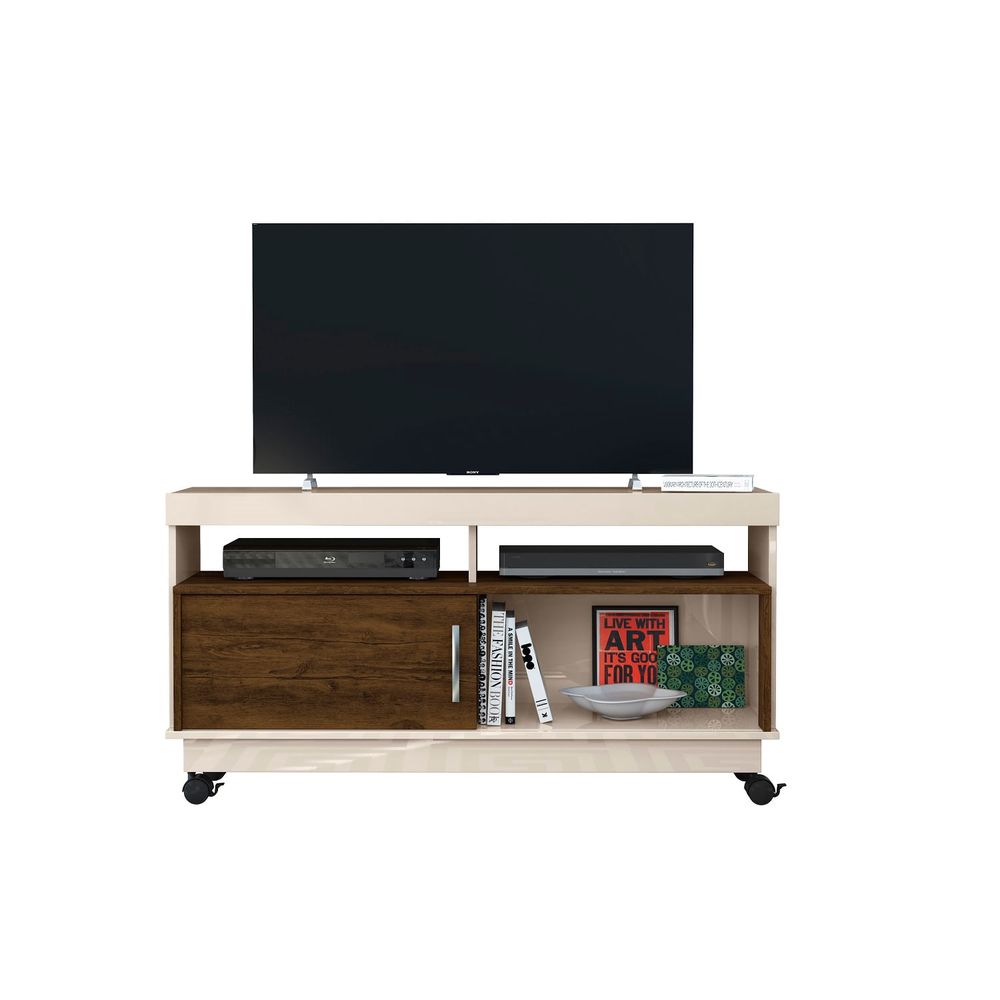 Rack Mueble TV Organizador Madera Artur Marron
