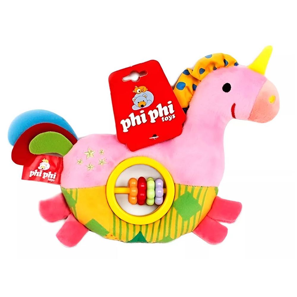 Sonajero Unicornio Peluche Rosa Phi Phi Toys