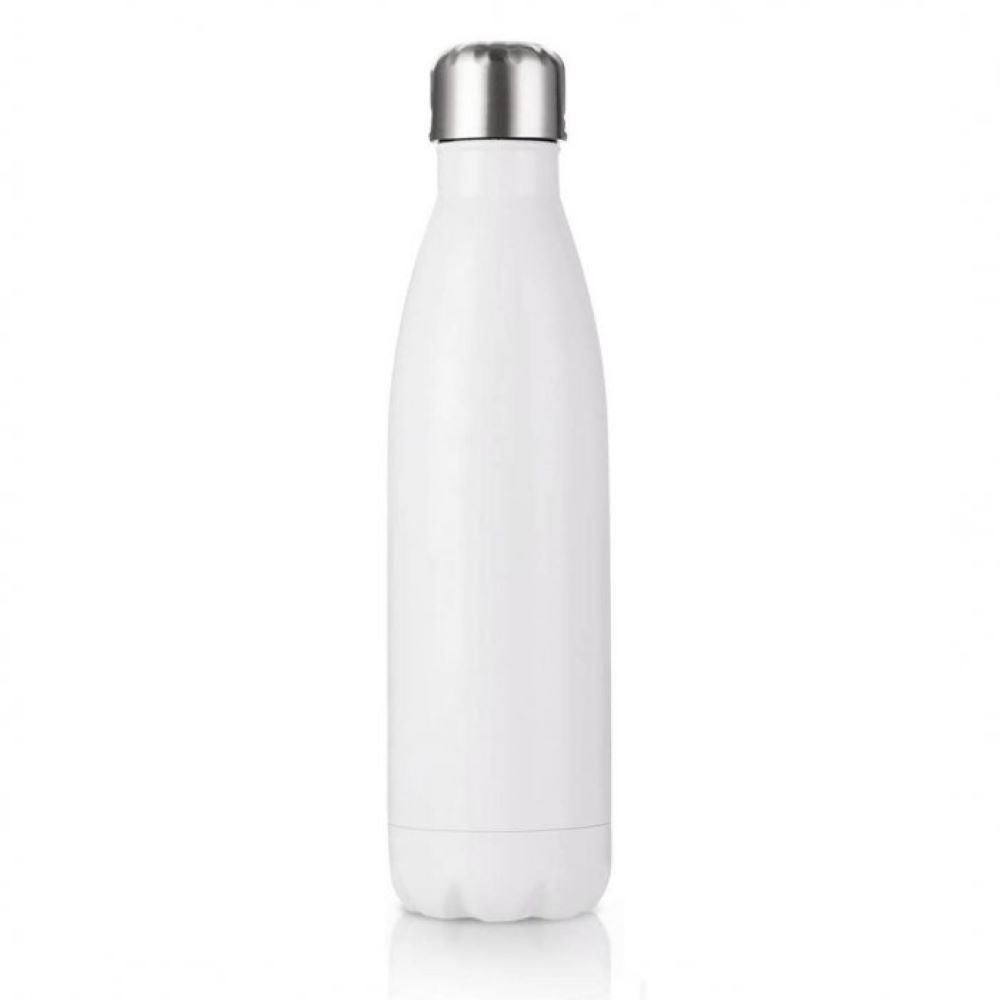 Botella Deportiva Termica 500 Ml Frio/calor Liso Blanco