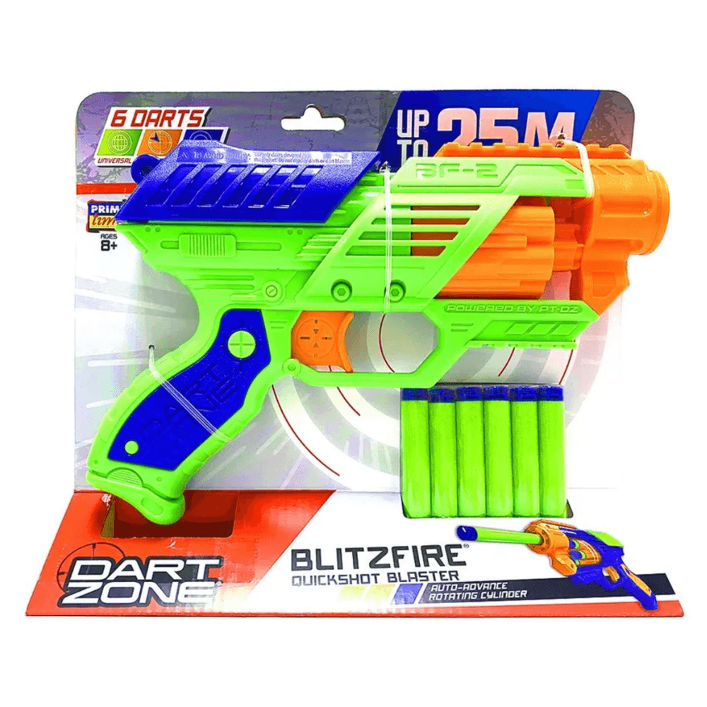 Pistola Dart Zone Blitzfire Quickshot Blaster Single 61083 Wabro