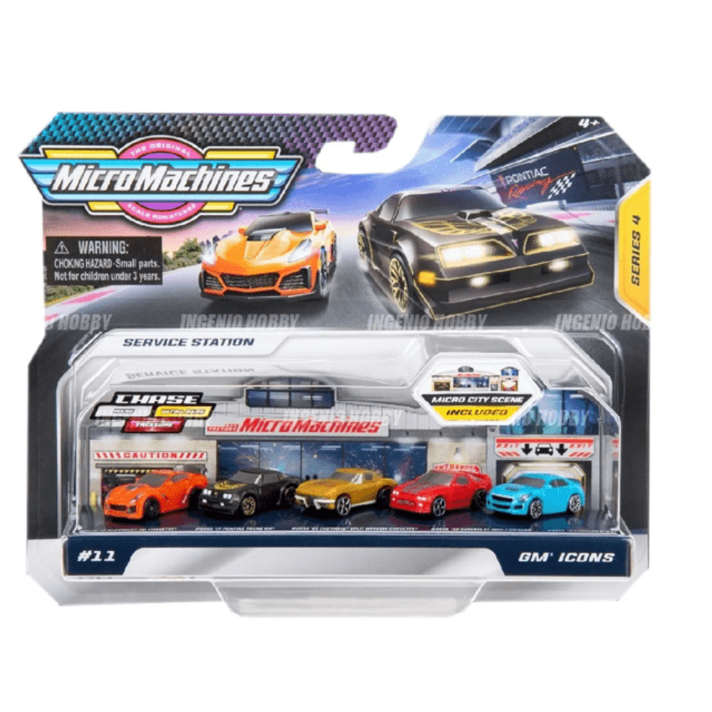 Vehiculo Mini Micro Machines Surtido Pack x 5 GM ICONS
