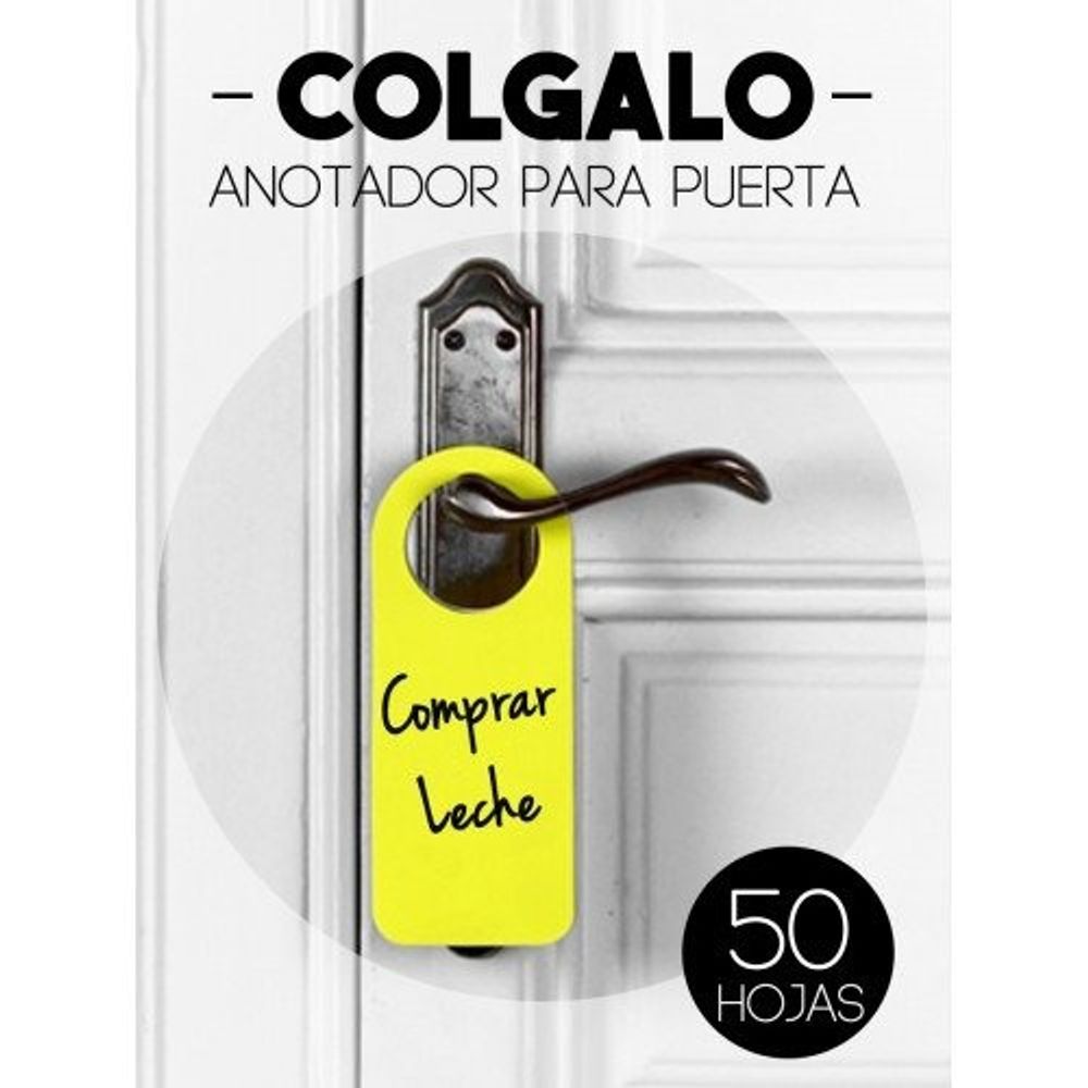 Cartel Para Puerta Picaporte Señalador Anotador Manija