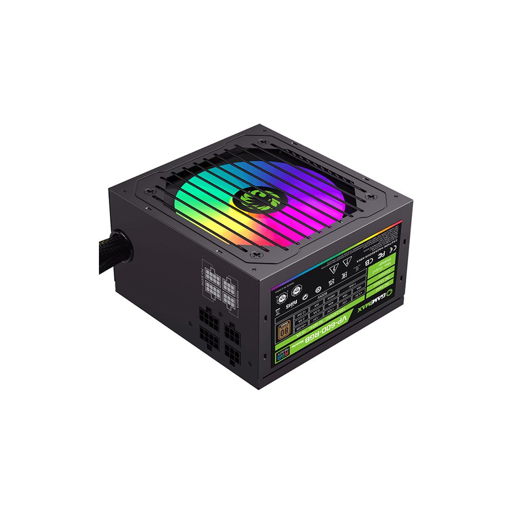 Fuente 600W Gamemax 80 Plus Bronze VP-600-M-RGB