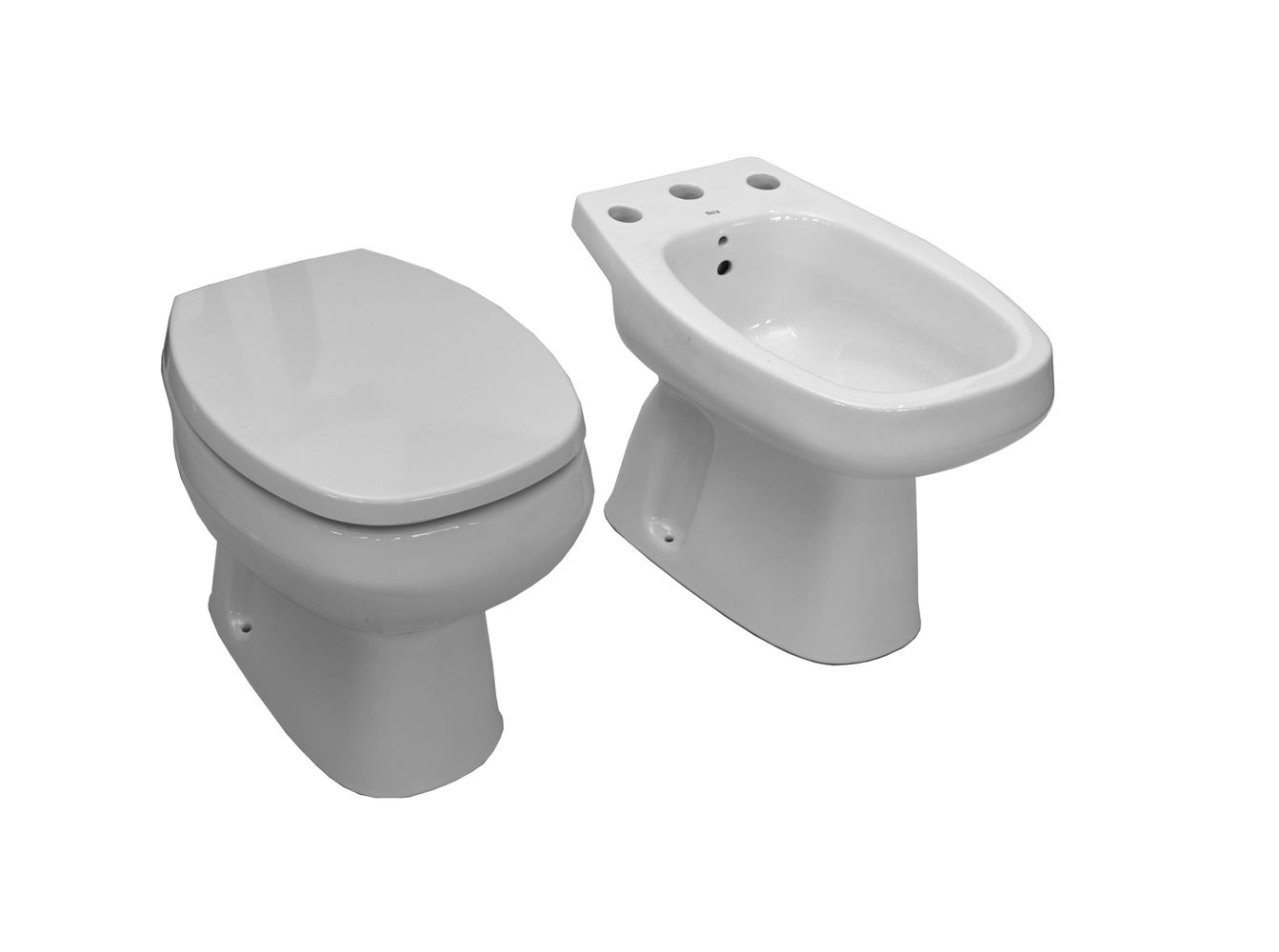 Juego Sanitarios Roca Monaco Inodoro Corto Bidet 3A Tapa