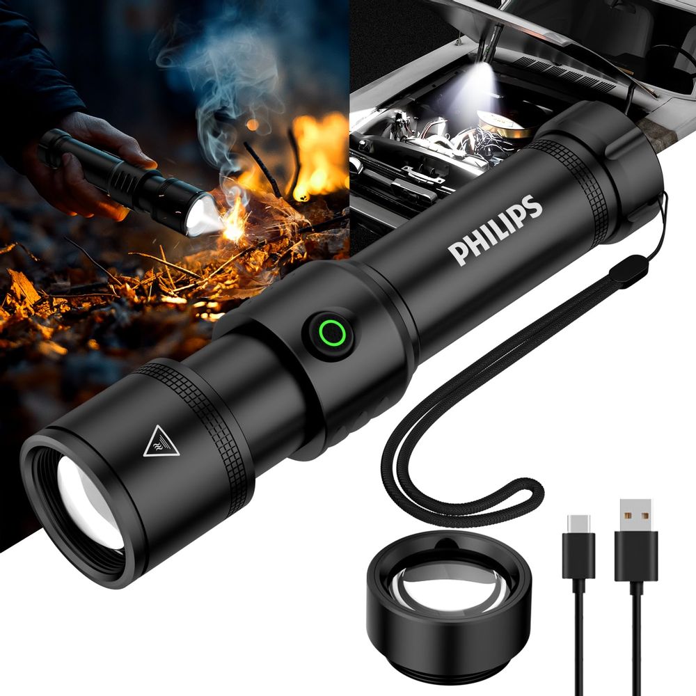 Philips Linternas recargables de alto lúmenes con