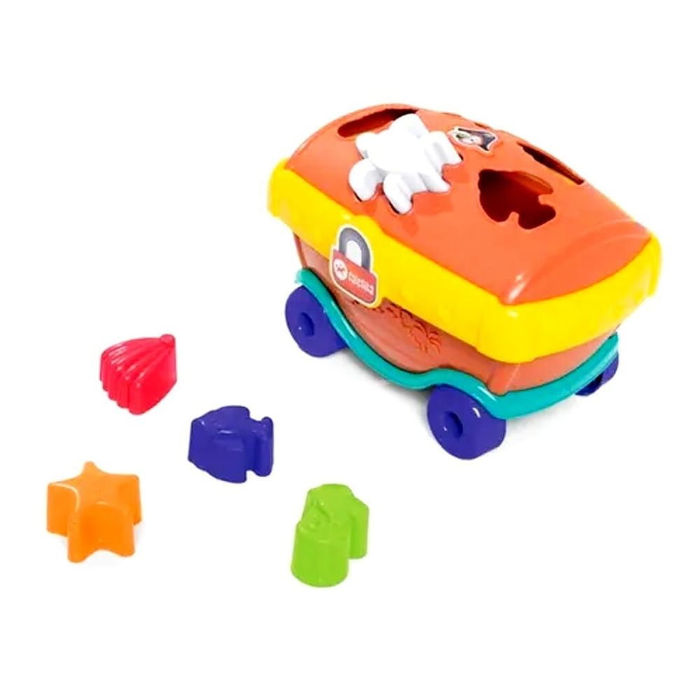 Juego De Encastre Baul Pirata Calesita Rivaplast 742