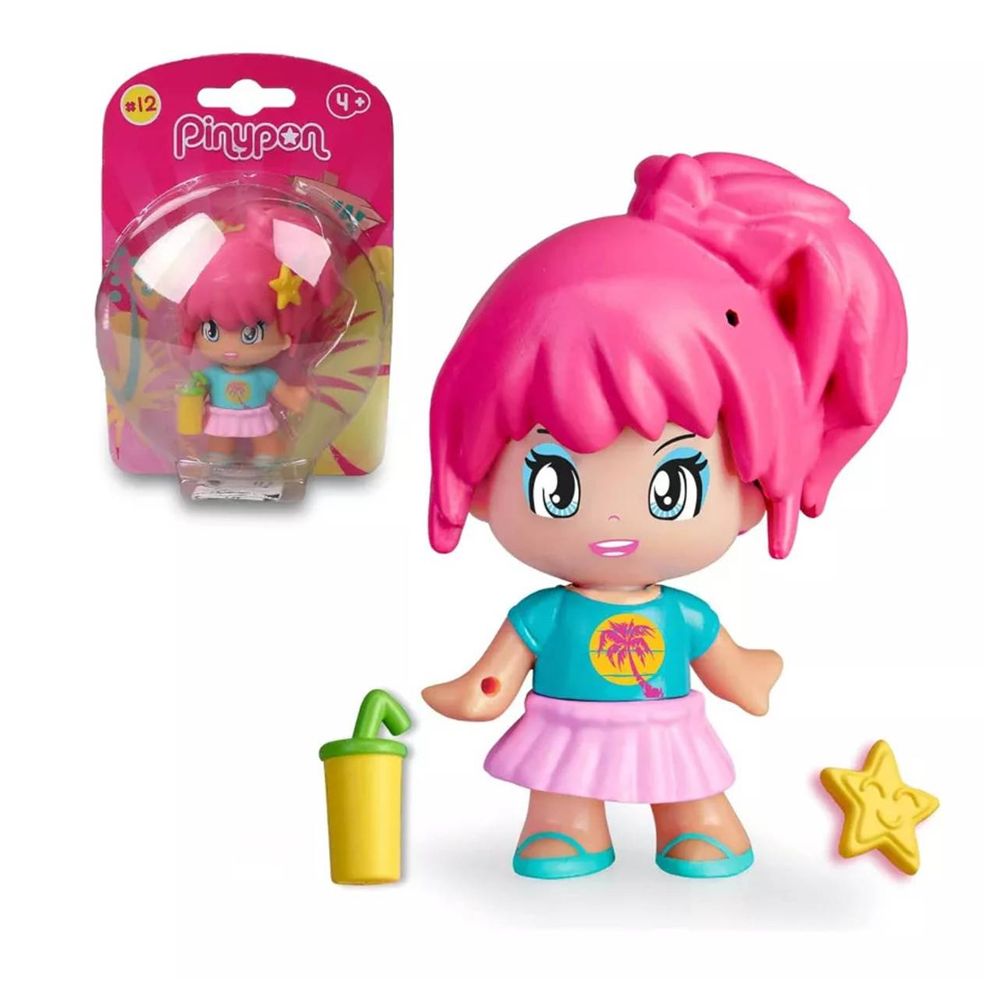 Muñeca Pinypon Figura Rosa Serie 12