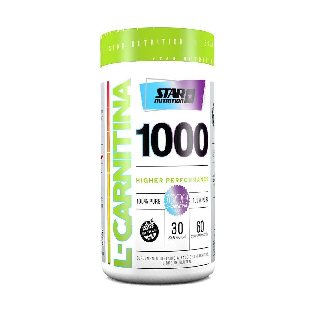 L-Carnitine 1000 60 cap. Sabor:Sin Sabor Star Nutrition