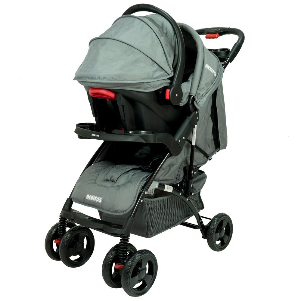 Cochecito con huevitos Bebitos CITY Gris