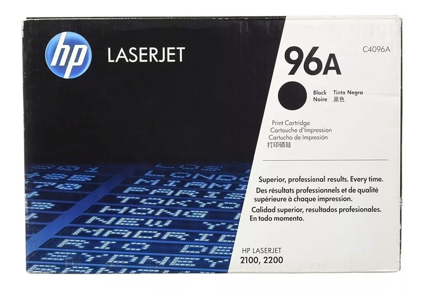 Cartucho De Toner Original Hp 96a C4096a 2100 2200 Negro