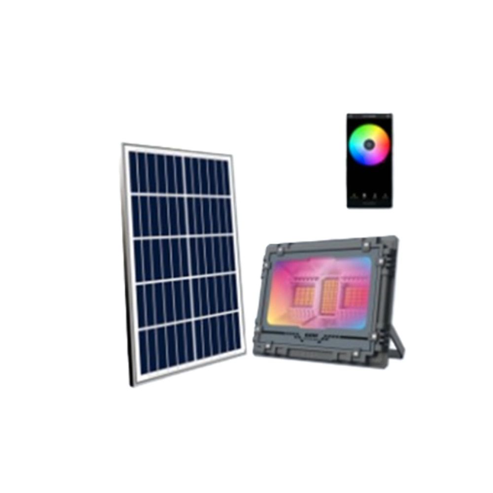 Reflector Led Solar Rgb 25w C/remoto Litex