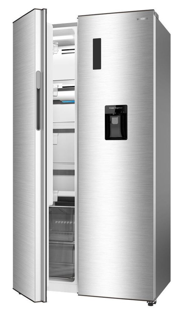 Heladera Skyworth Inox 569l Doble Puerta Inverter