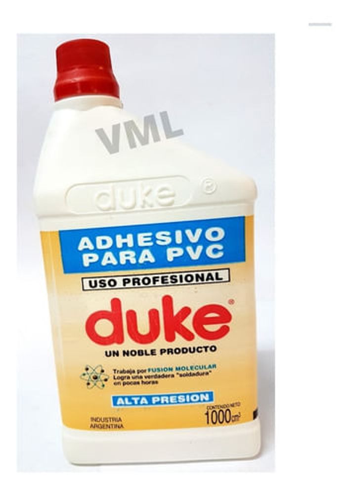 Pegamento Para Pvc X 1000 Cm³ Duke