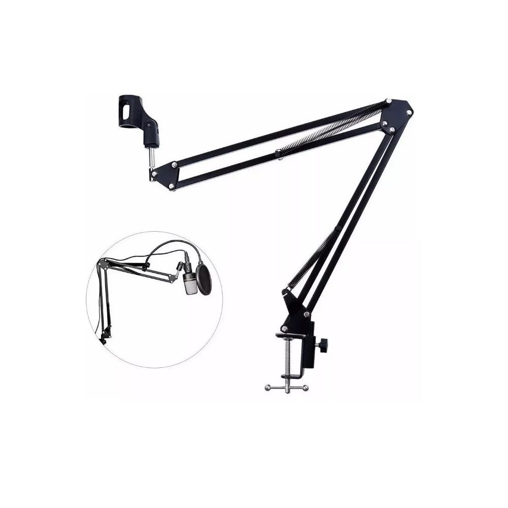 Soporte Microfono Mesa Pie Estudio Brazo Articulado + Pipeta Monn pmm05