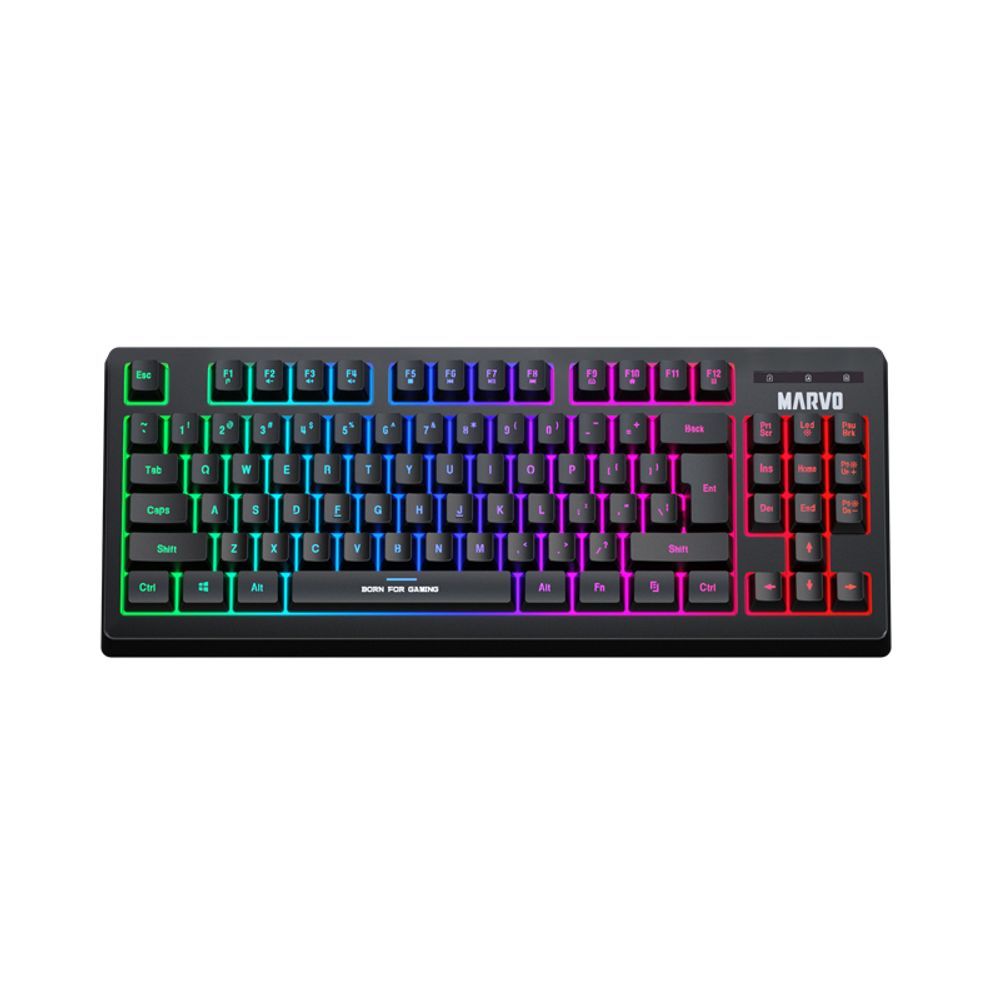 Teclado Gaming Tkl Marvo K607 Esp Usb Rgb