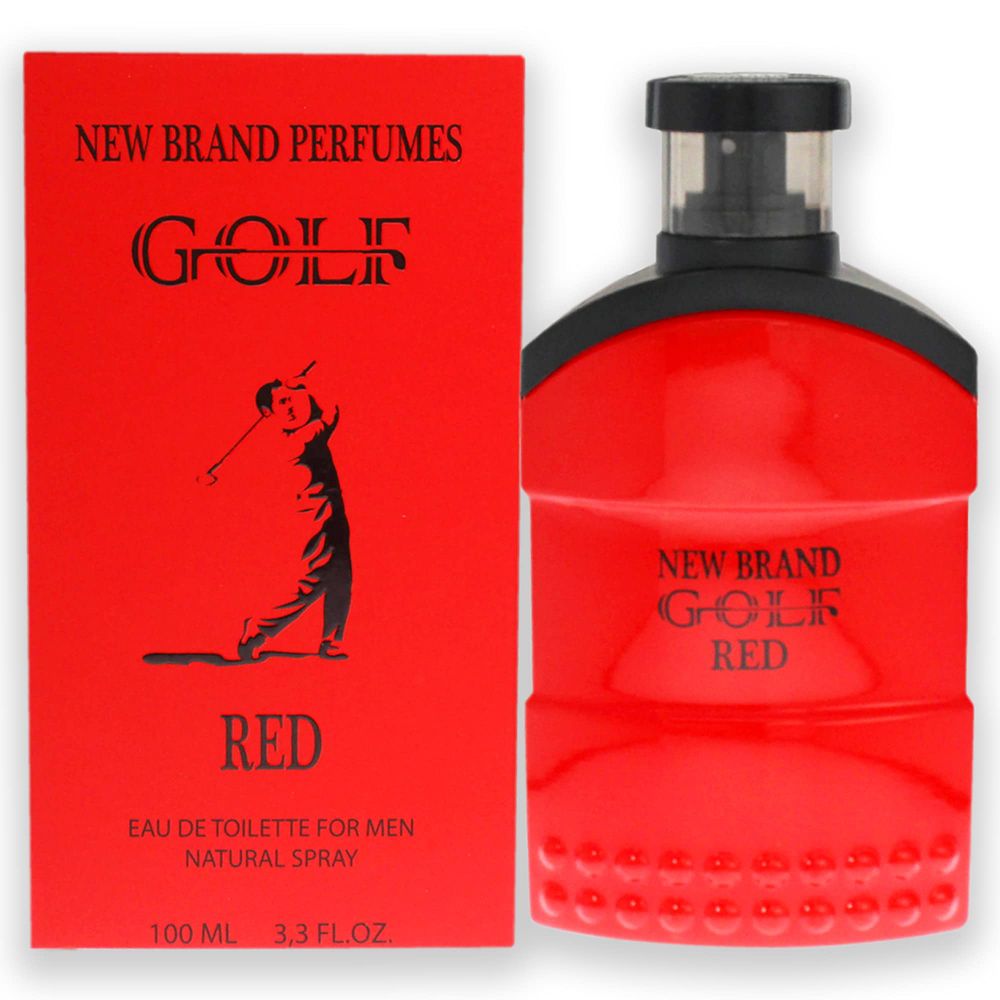 Perfume New Brand Golf Red EDT en aerosol para hombre, 100 ml