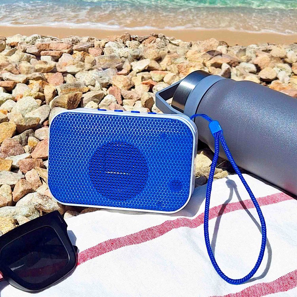Mini Parlante Bluetooth Con Luz Rgb Portatil Inalambrico Azul RJ3310