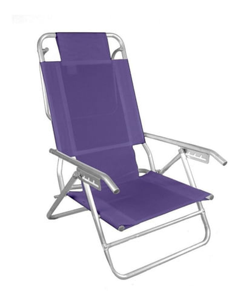 Reposera Descansar 80012 5 Posiciones Aluminio