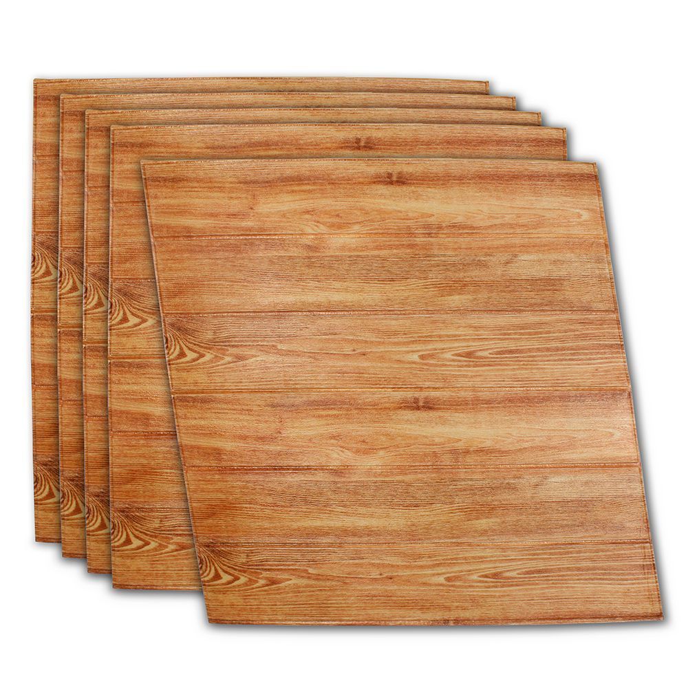 Placas 3D Autoadhesivas Madera Roble 70x70