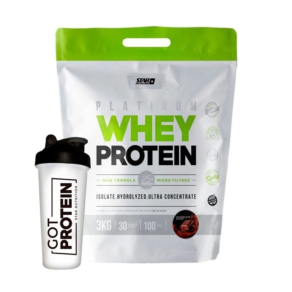 Premium Whey Protein 3Kg + Shaker Sabor:Cookies & Cream Star Nutrition