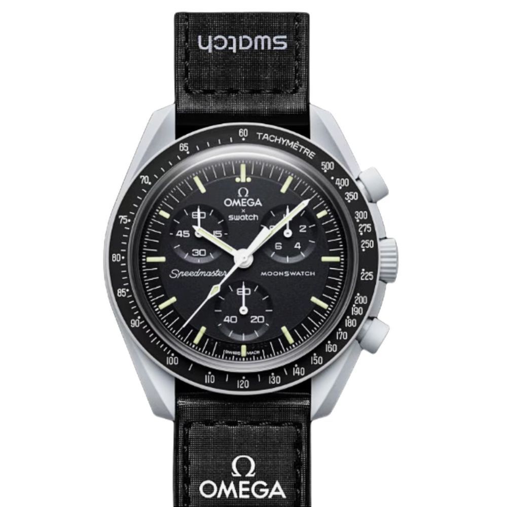 Reloj de pulsera Omega Swatch gris acero Moonswatch Collection Mission ...